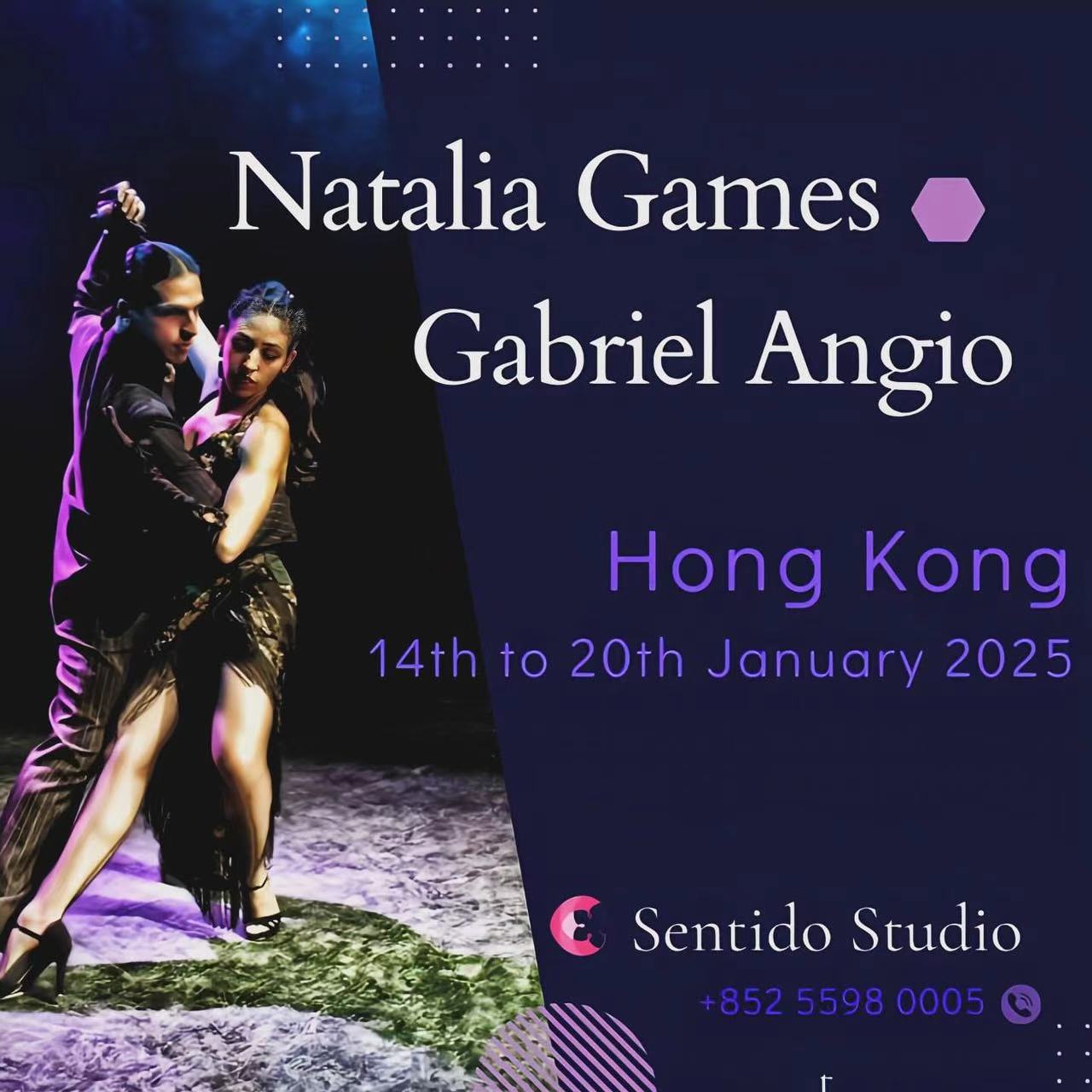 Natalia Games & Gabriel Angio Workshop 香港站 - Workshop - 中国 - 探戈活动 - Enjoy Tango