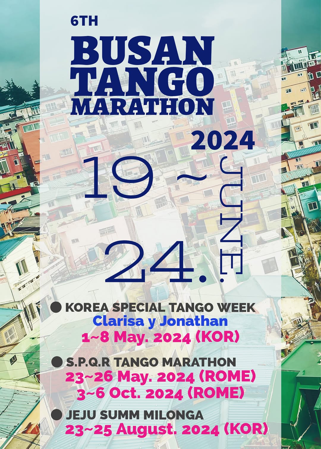 THE 6TH BUSAN TANGO MARATHON, BTM 2024 - South Korea - Events - Enjoy Tango